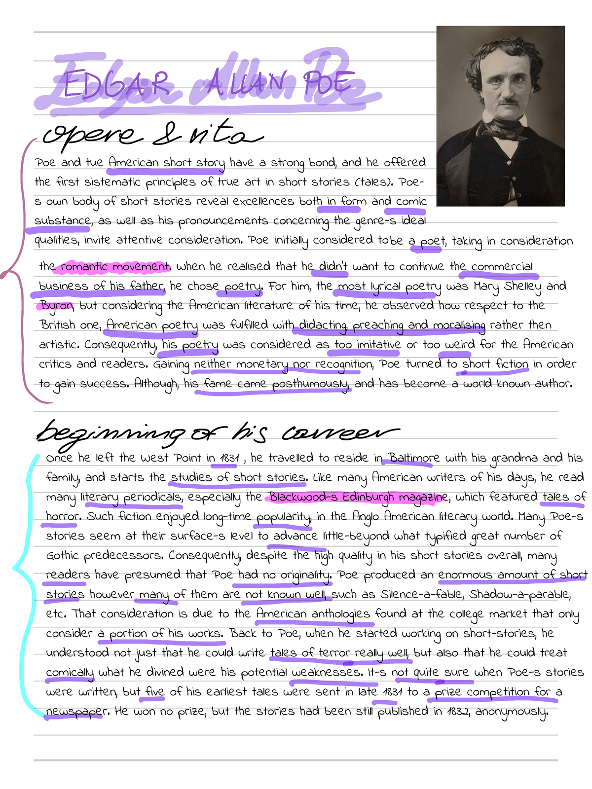 Edgar allan poe, gothic movement and the fall of the house of husher ...