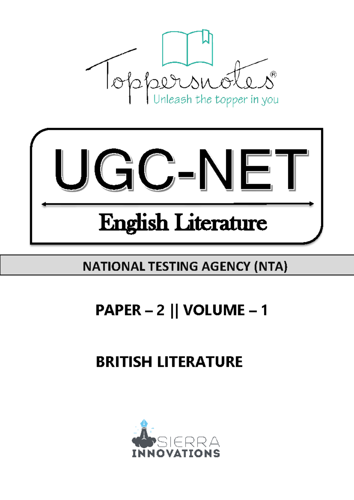 UGC NET Paper 2: British Literature Notes - Volume 1 Overview - Studocu