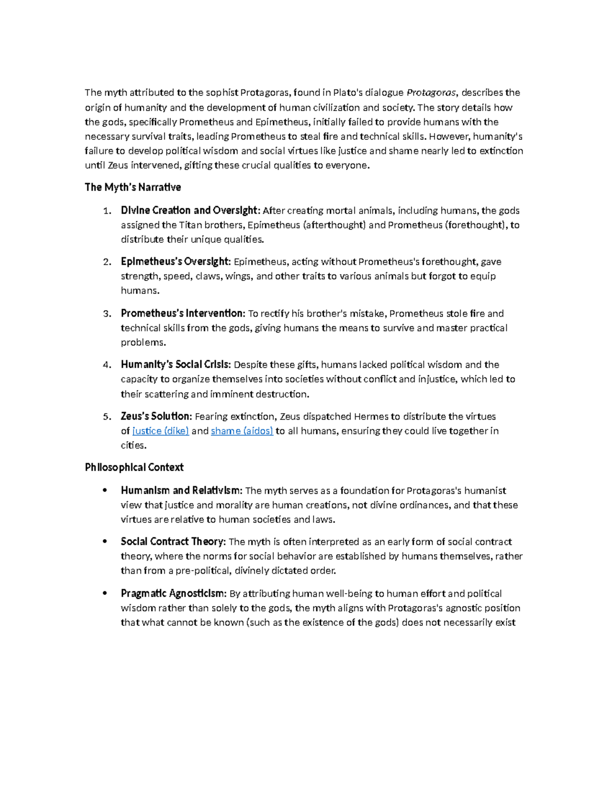 The Myth of Prometheus & Epimetheus: Human Origins & Society Analysis ...