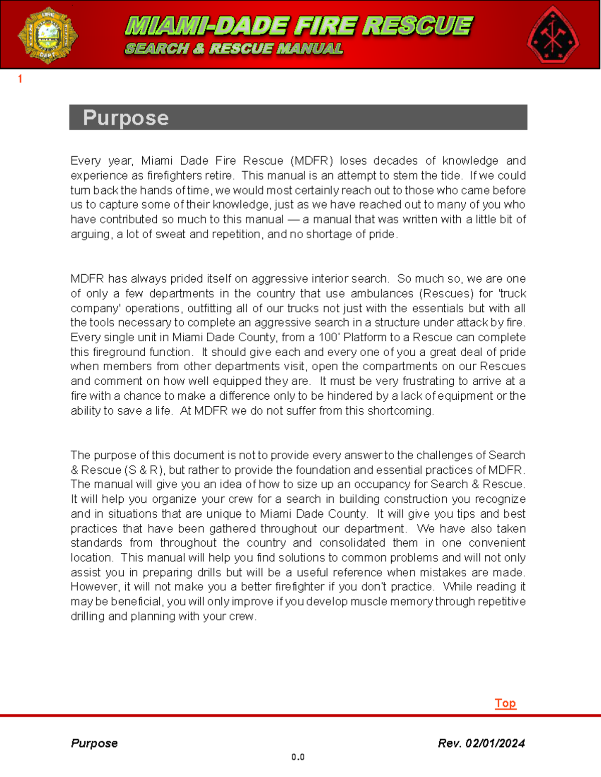 MDFR Search & Rescue Manual: Essential Practices & Guidelines - Studocu