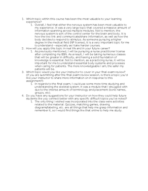 Module 5 Reflection Assignment - Explain the anatomical concepts associated with skeletal ...