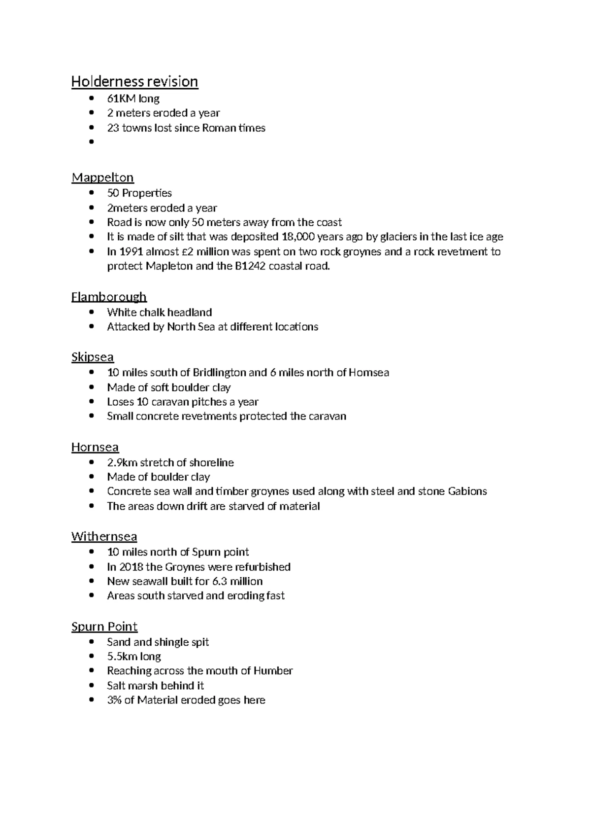 Edexcel A-Level Geography: Regenerating Places In-Depth Notes - Studocu