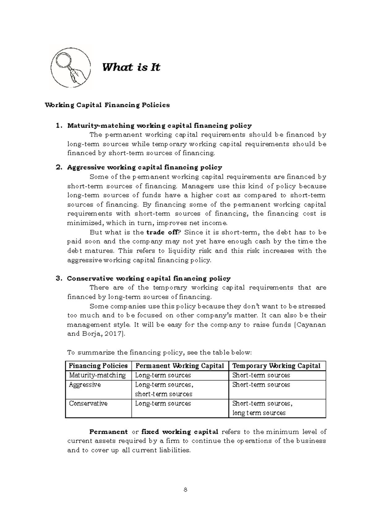 Working Capital Financing Policies: Strategies and Management Insights ...