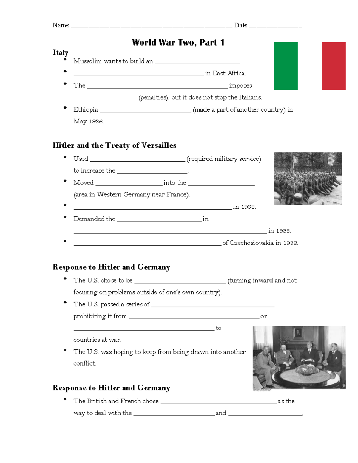 World war 2 guided notes part 1 - Name ...