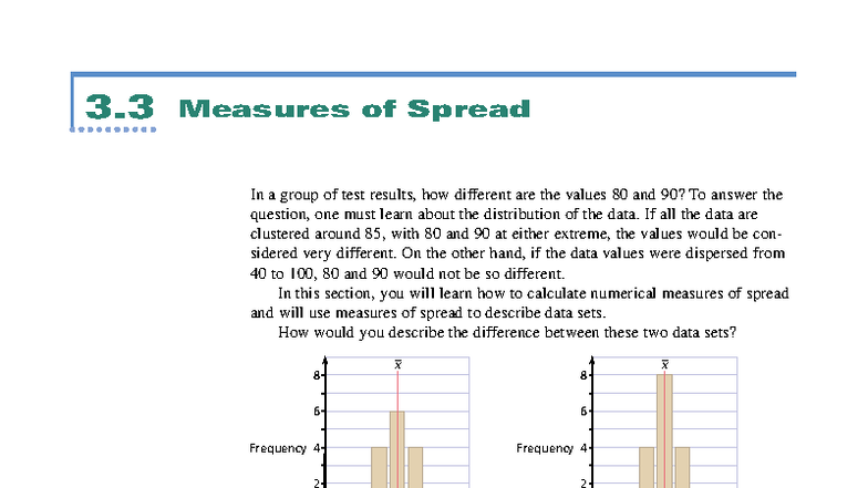 DMSB163 - Measures of Spread: Understanding Data Variability - Studocu