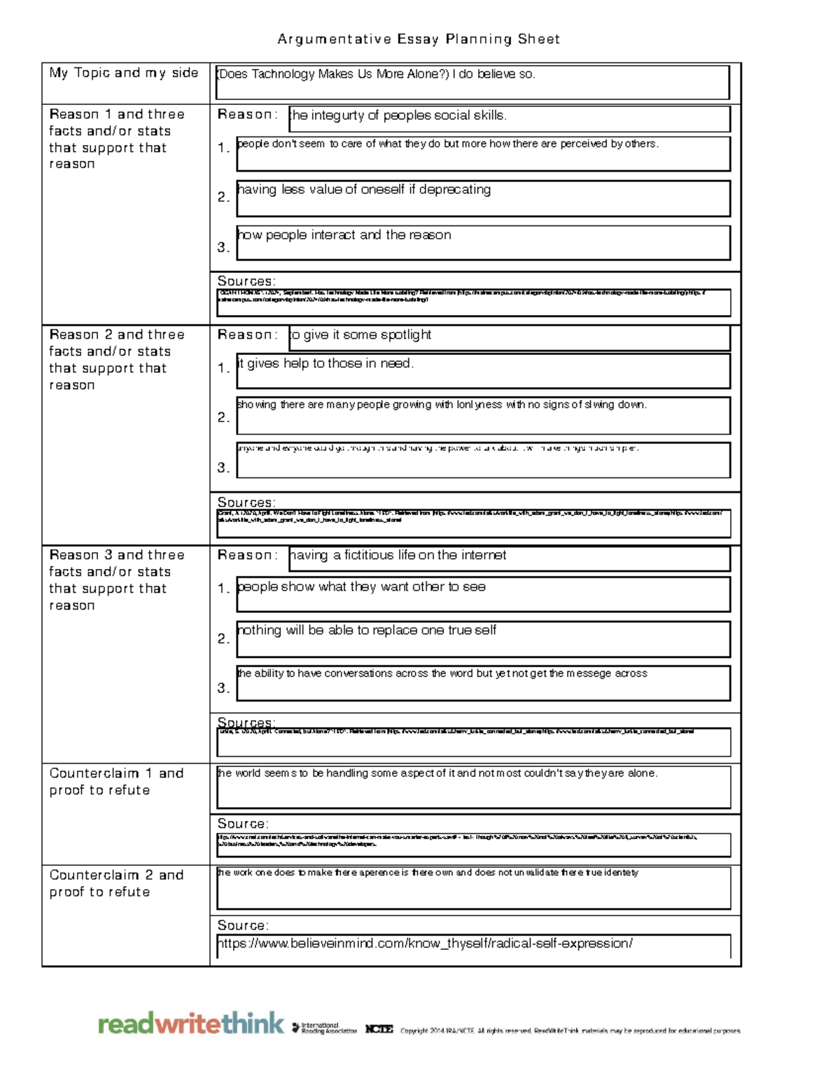 ENG 101 Argumentative Essay Planning Guide - Studocu