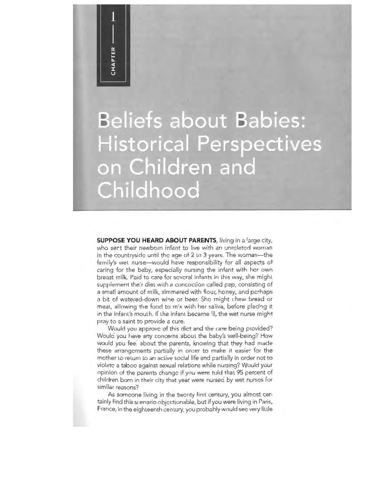 Infancy and Child Development: Historical Perspectives (PSY 101) - Studocu