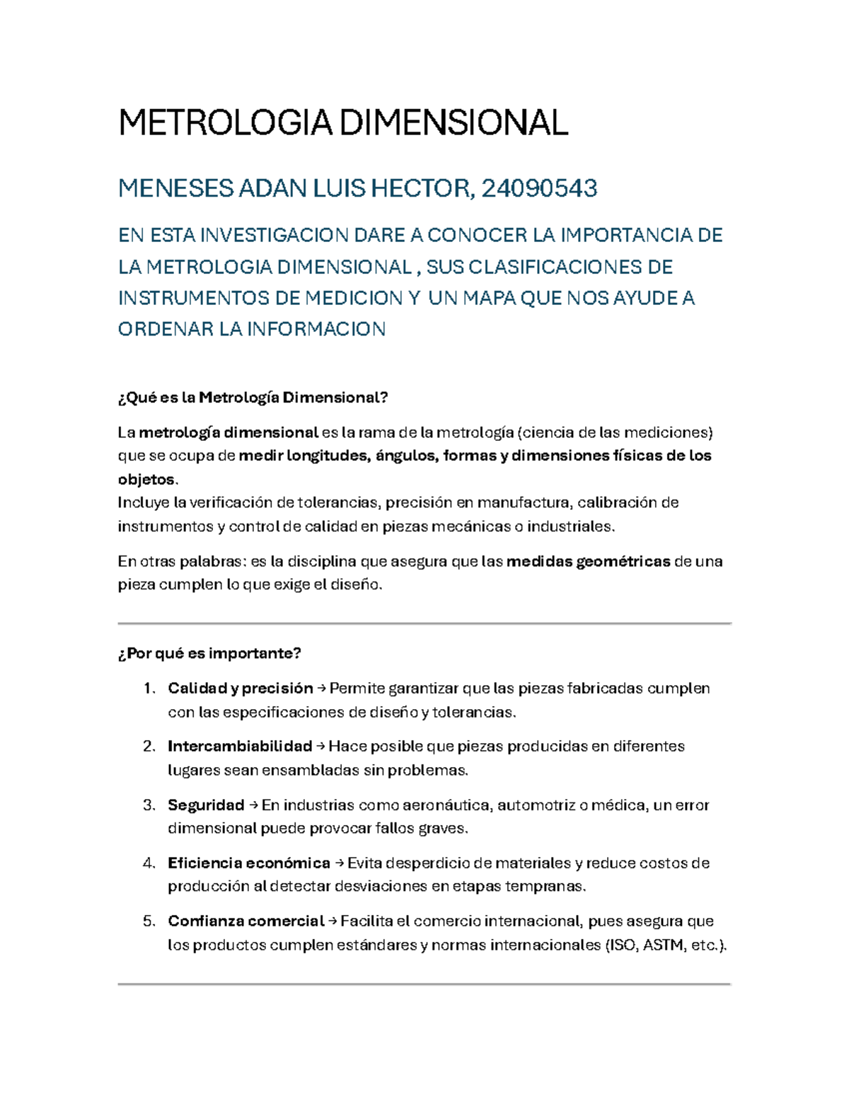 Metrología Dimensional: Importancia y Clasificación de Instrumentos ...