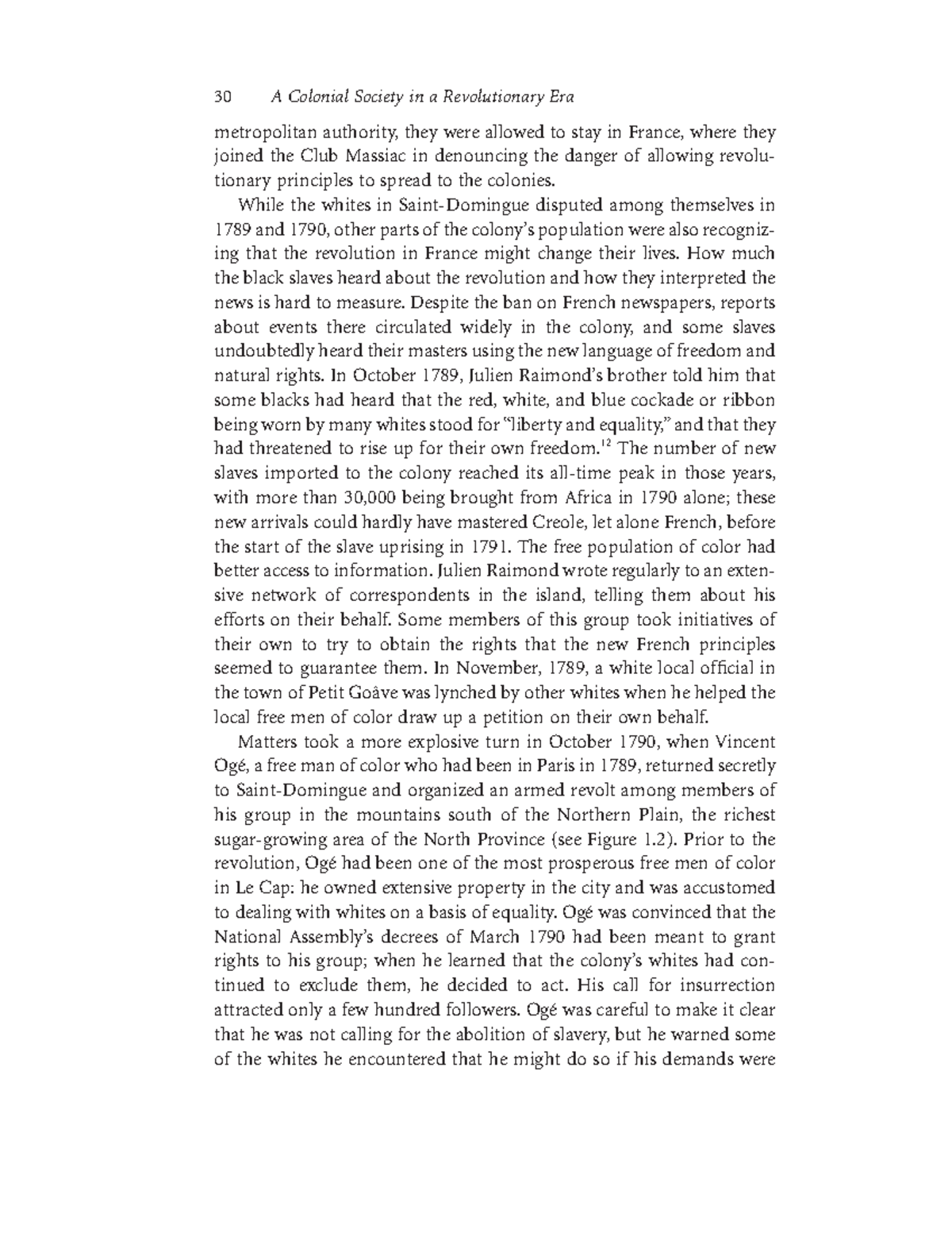 A Colonial Society in a Revolutionary Era: The 1791 Slave Revolt ...