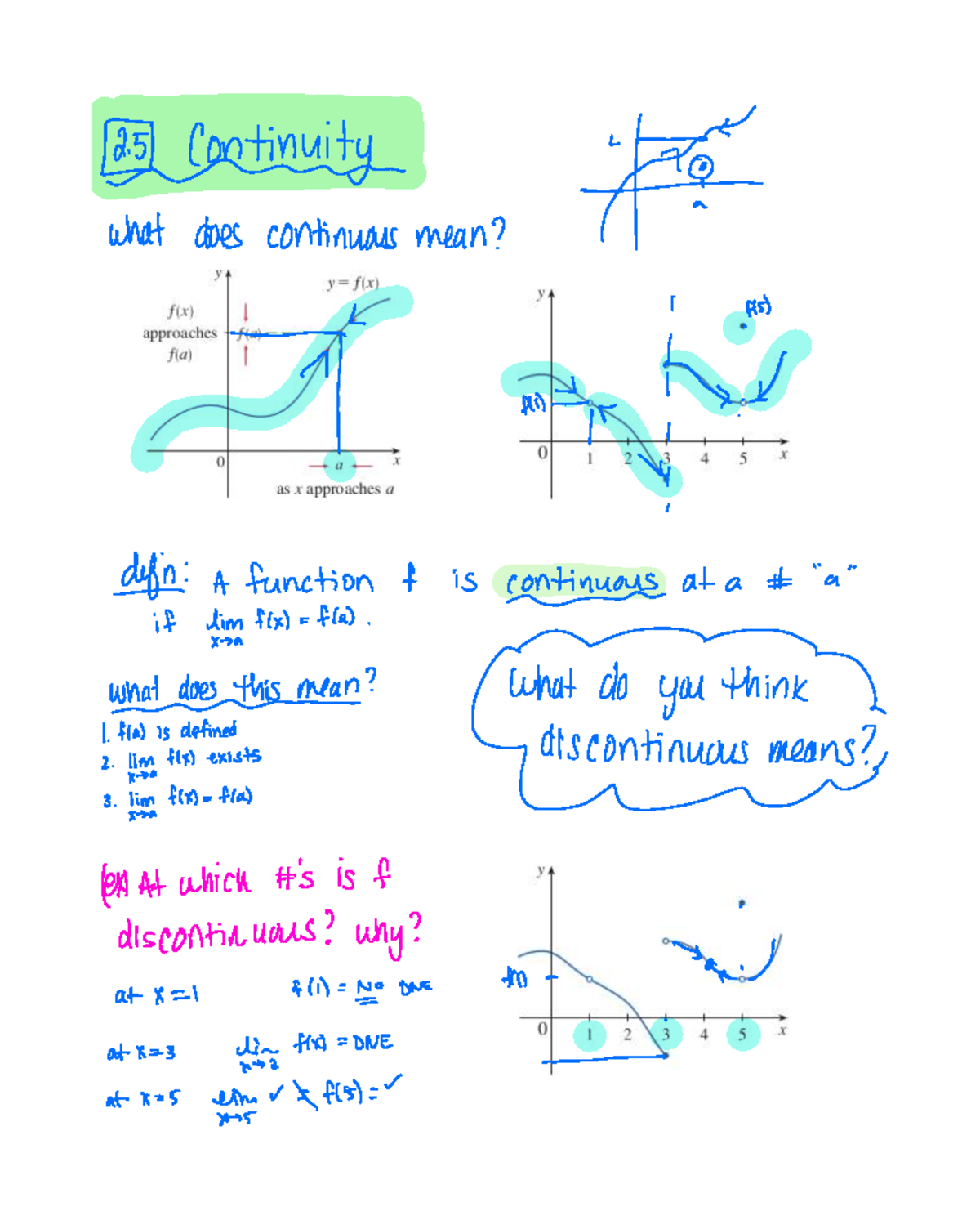 Continuous Functions: Definitions, Examples, and Discontinuities (MATH ...