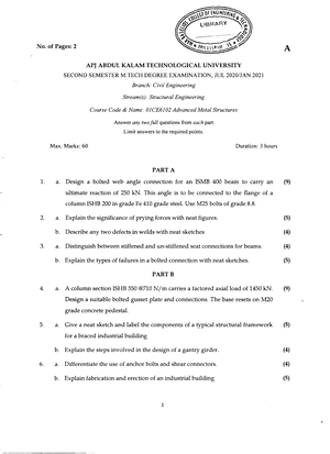 Plates and Shells - LECTURE NOTES ON THEORY OF PLATES AND SHELLS ...