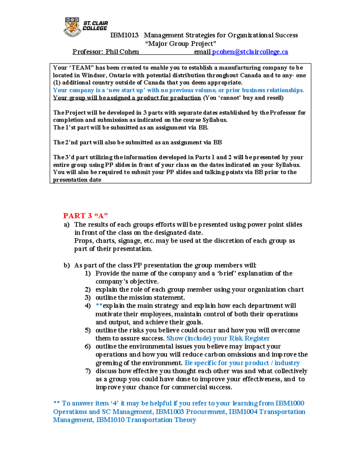 Group Project Part 3A: IBM1013 Management Strategies Presentation Guide ...