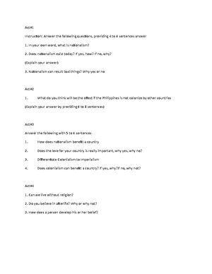 DLL AP WEEK 6 - DLL - DAILY LESSON PLAN SA ARALING PANLIPUNAN 10- MGA ...