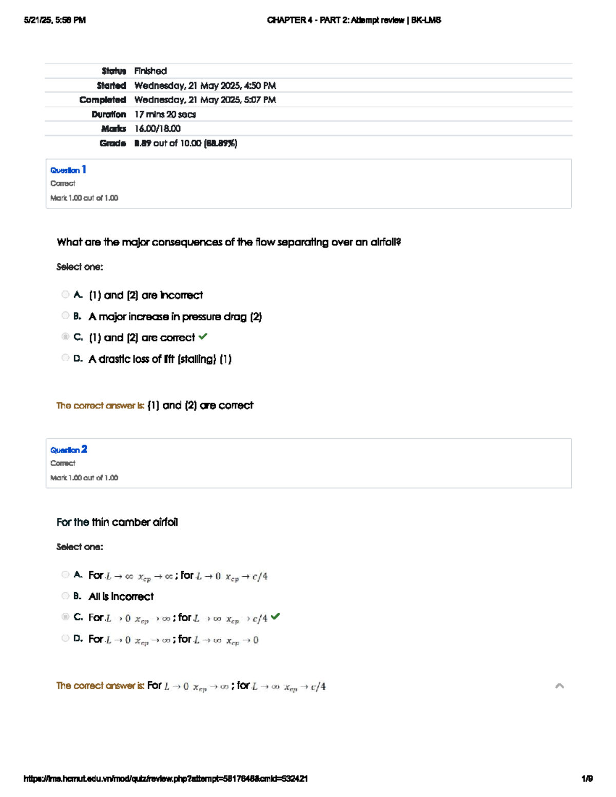 Quiz 4B: Chapter 4 Part 2 Attempt Review and Solutions - Studocu