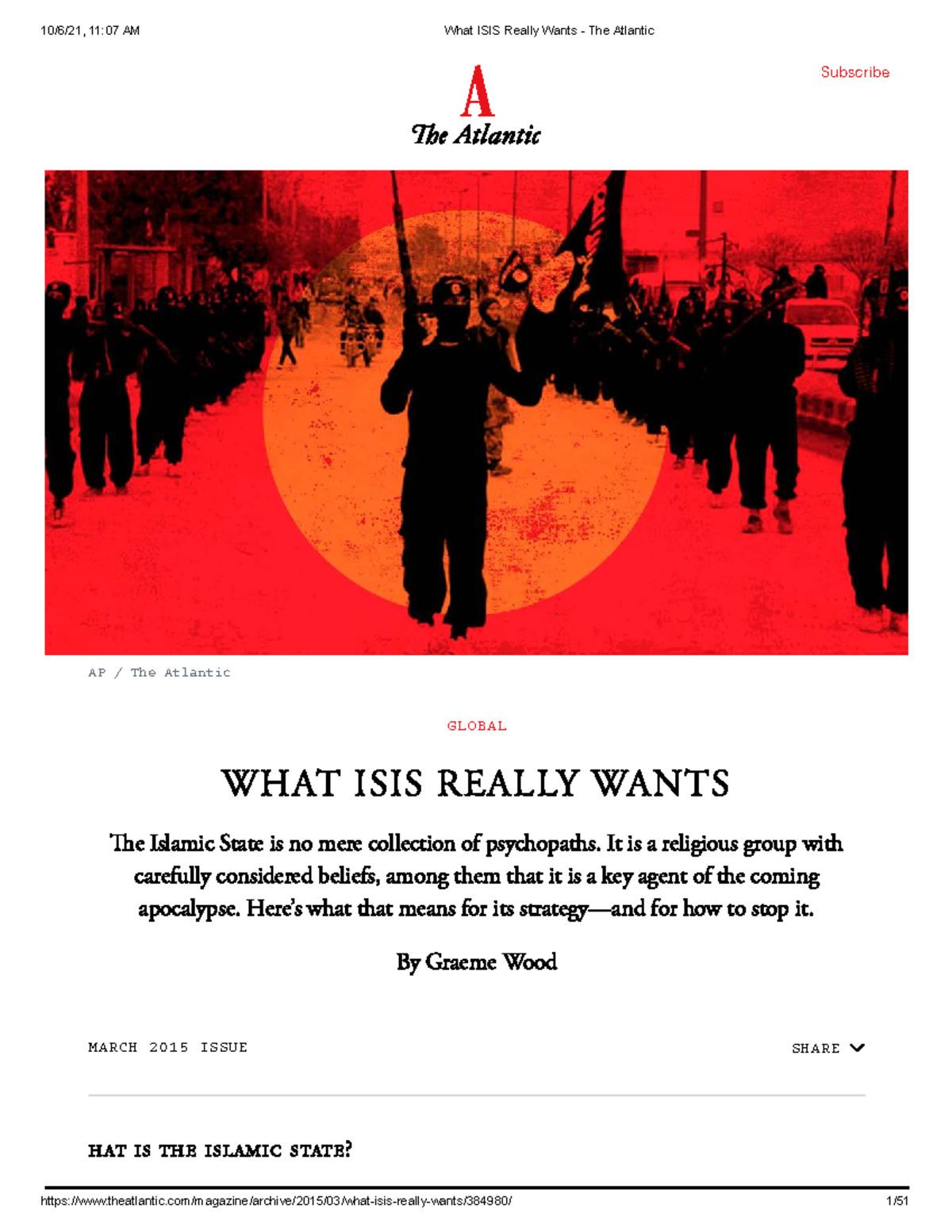 What ISIS Truly Wants: Understanding the Ideology and Strategy of the ...