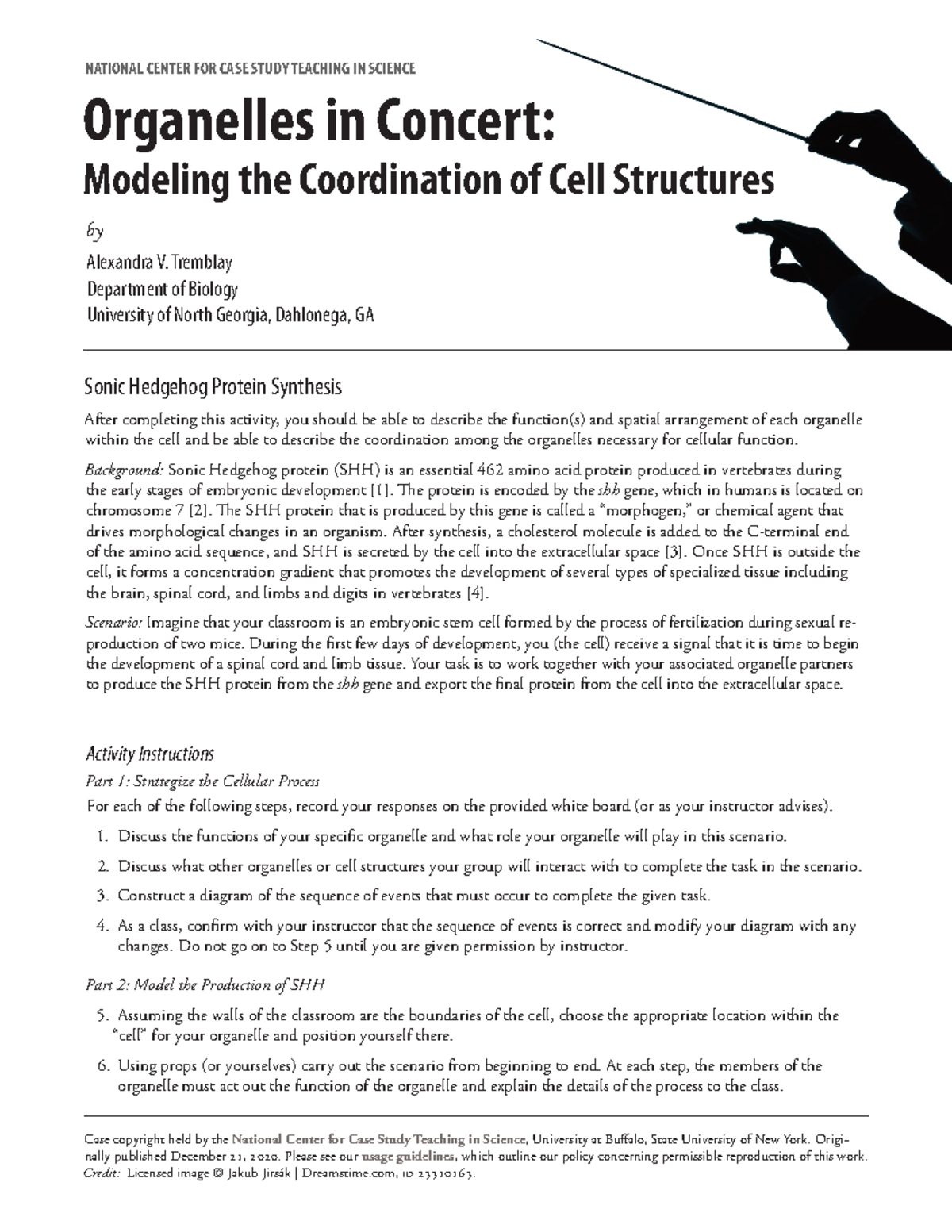 Case Study: Organelles in Concert (Workshop 1) - Cell Coordination in ...