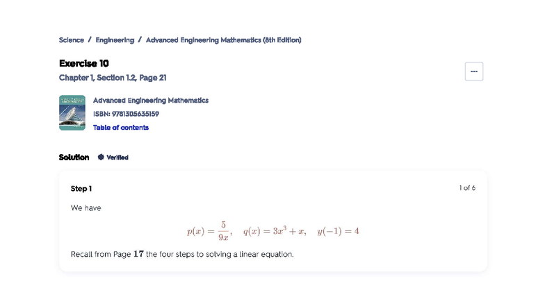 ENGR 101: Advanced Engineering Mathematics - Chapter 1, Sec 1.2 ...