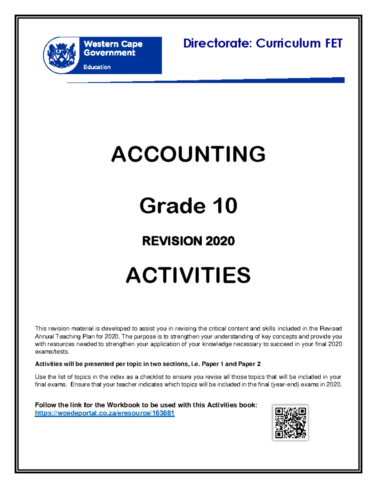 Grade 10 Accounting Paper 2 Exam Questions NOV 2024 QP - Studocu