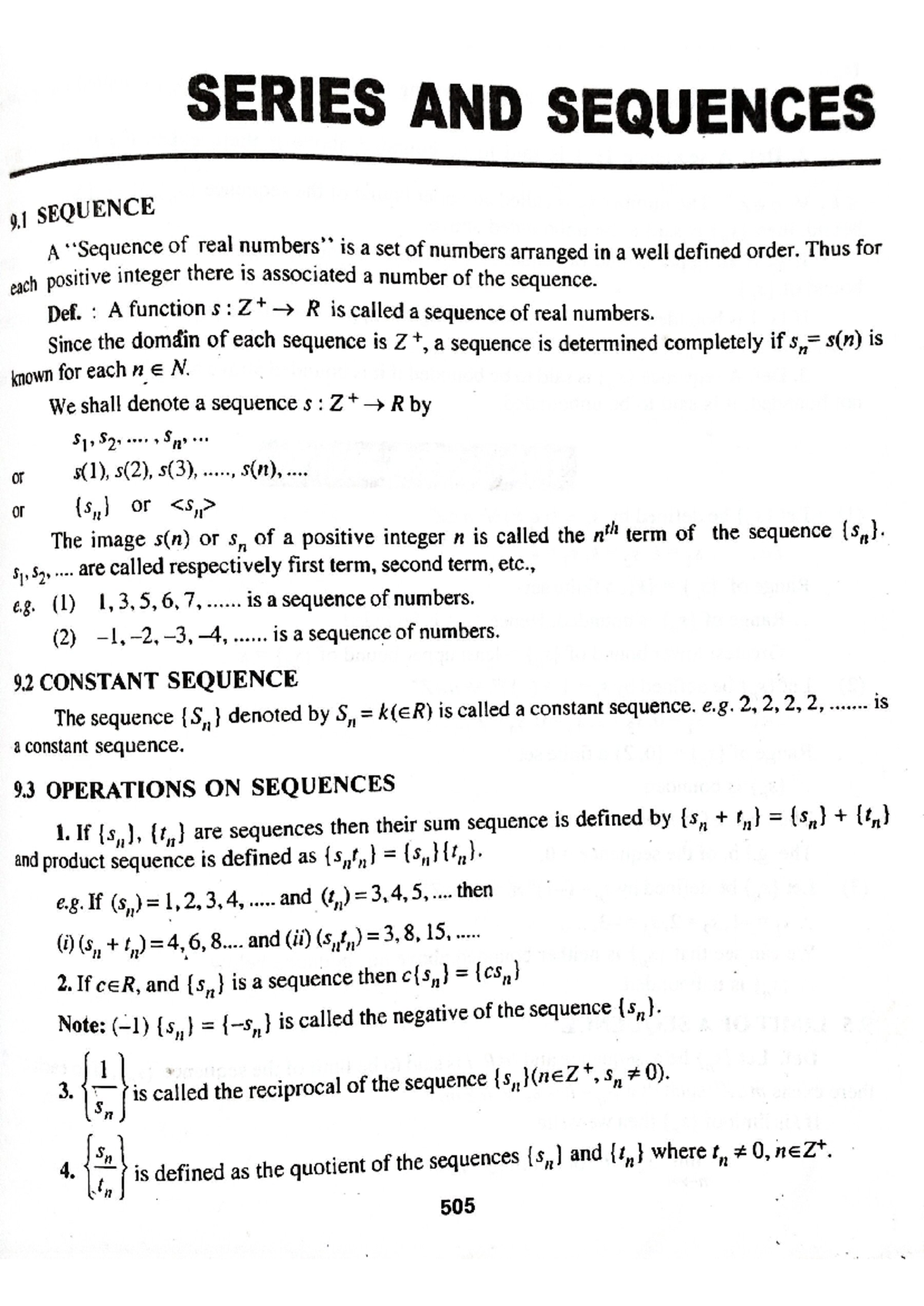 Series and Sequences 1 - Engineering mathematics 1 - SERIES AND ...