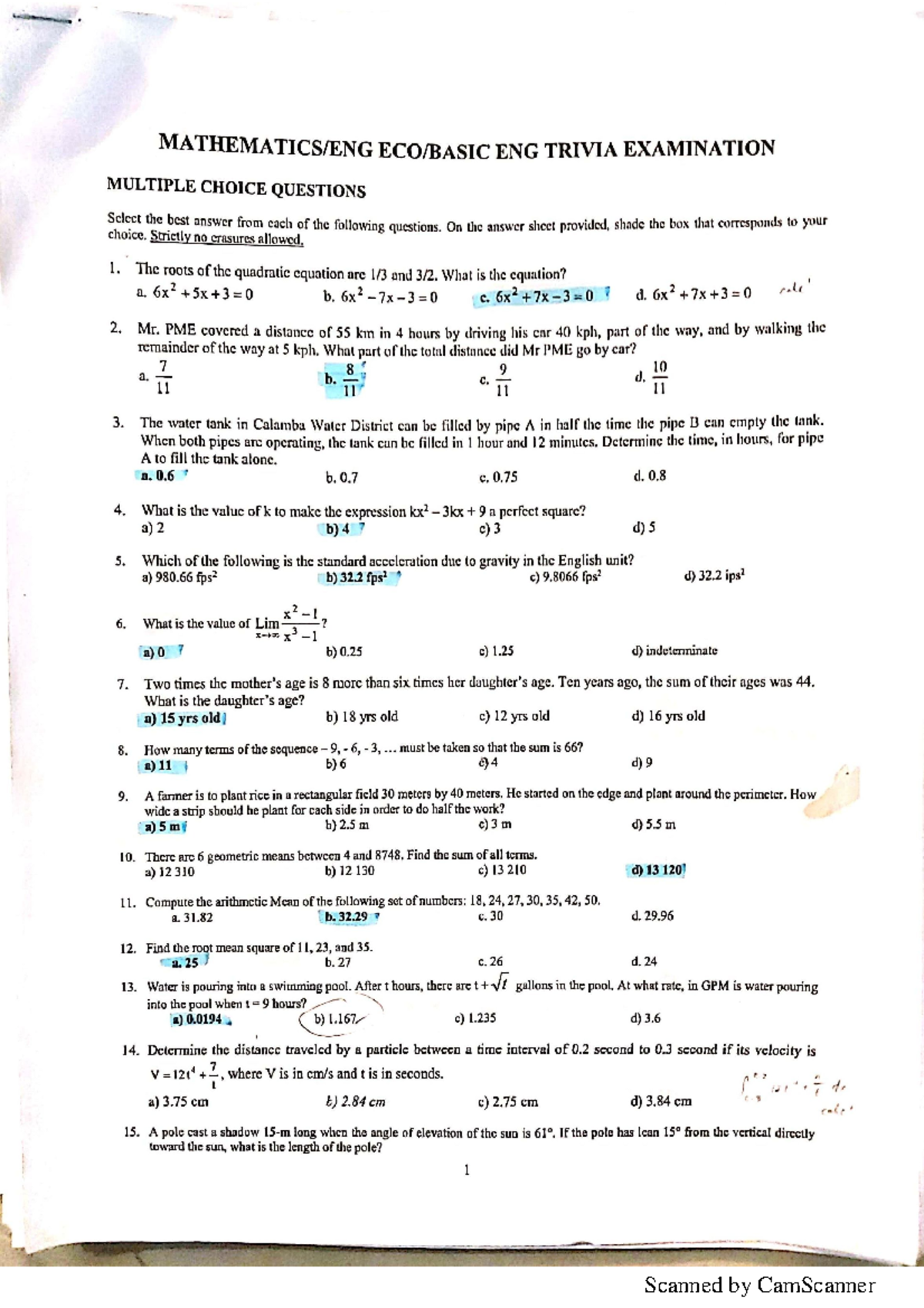 Ibong-Tiririt: Solutions to Board Exam Problems & Strategies - Studocu