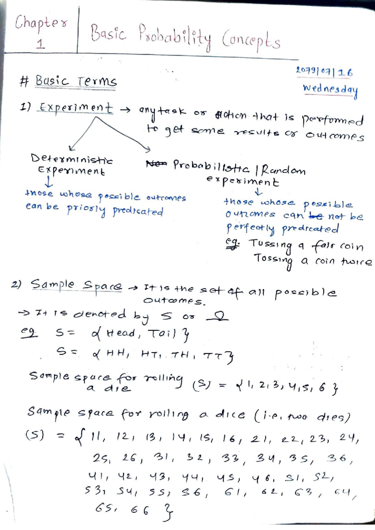 Probability Concepts (Chapter 1-16 Terms) - Final Exam Notes - Studocu