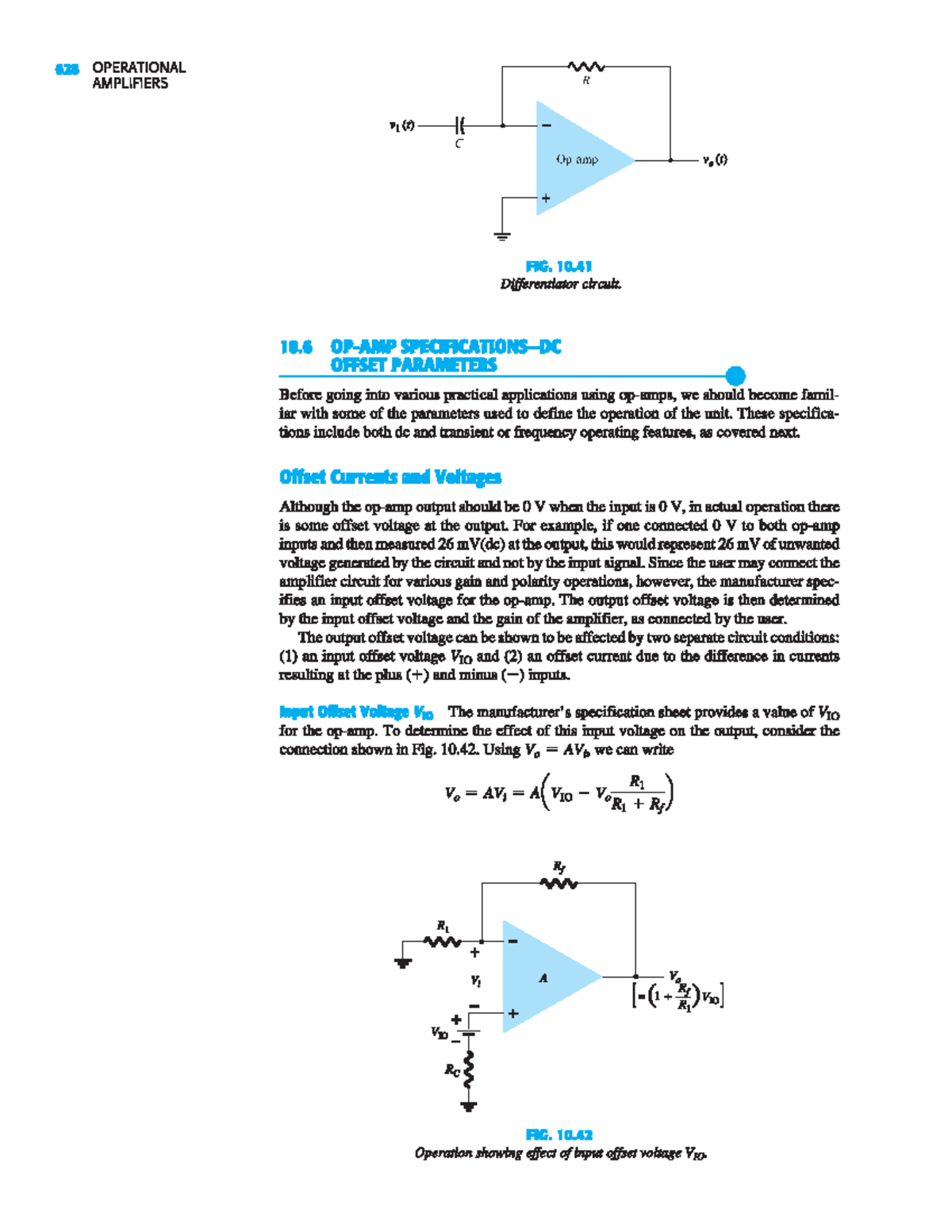 OP-AMP Specifications—DC - Electronic Circuit: devices and analysis - Studocu