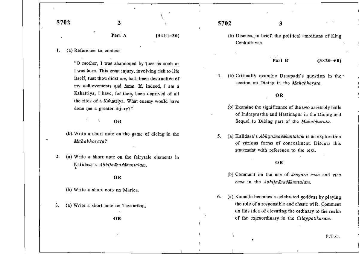 5702 2 5702 3 Political Ambitions & Themes in Mahabharata and - Studocu