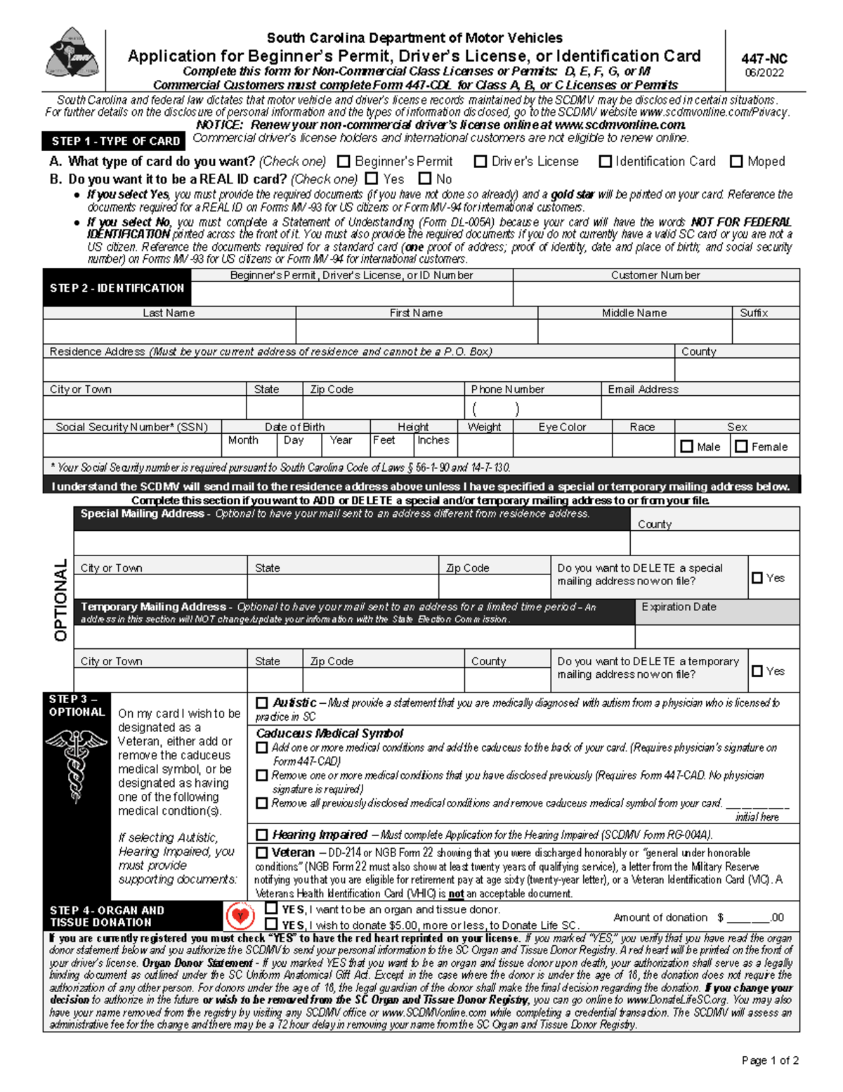 South Carolina Department of Motor Vehicles - South Carolina Department ...