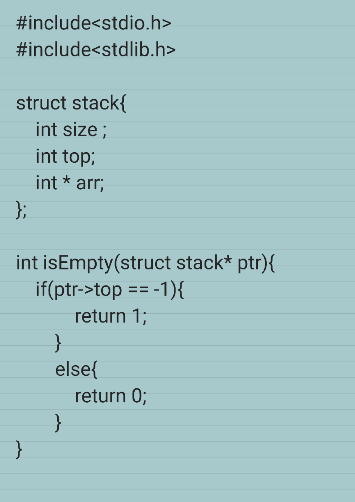 Stack Implementation - C Programming Basics - Studocu