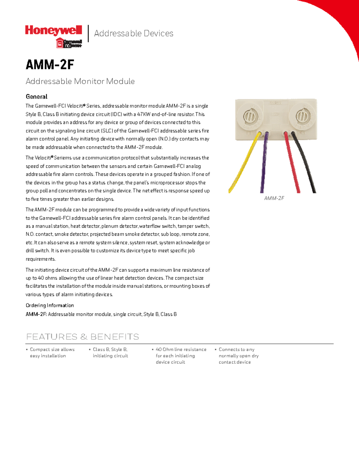 AMM-2F Addressable Monitor Module Overview and Features - Studocu