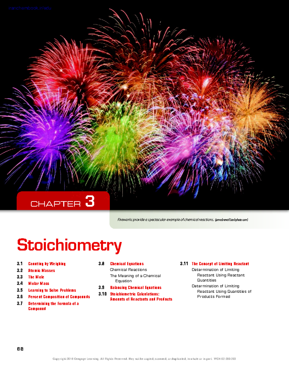 Chapter 3: Chemical Stoichiometry and Reaction Analysis (Gen Chem ...