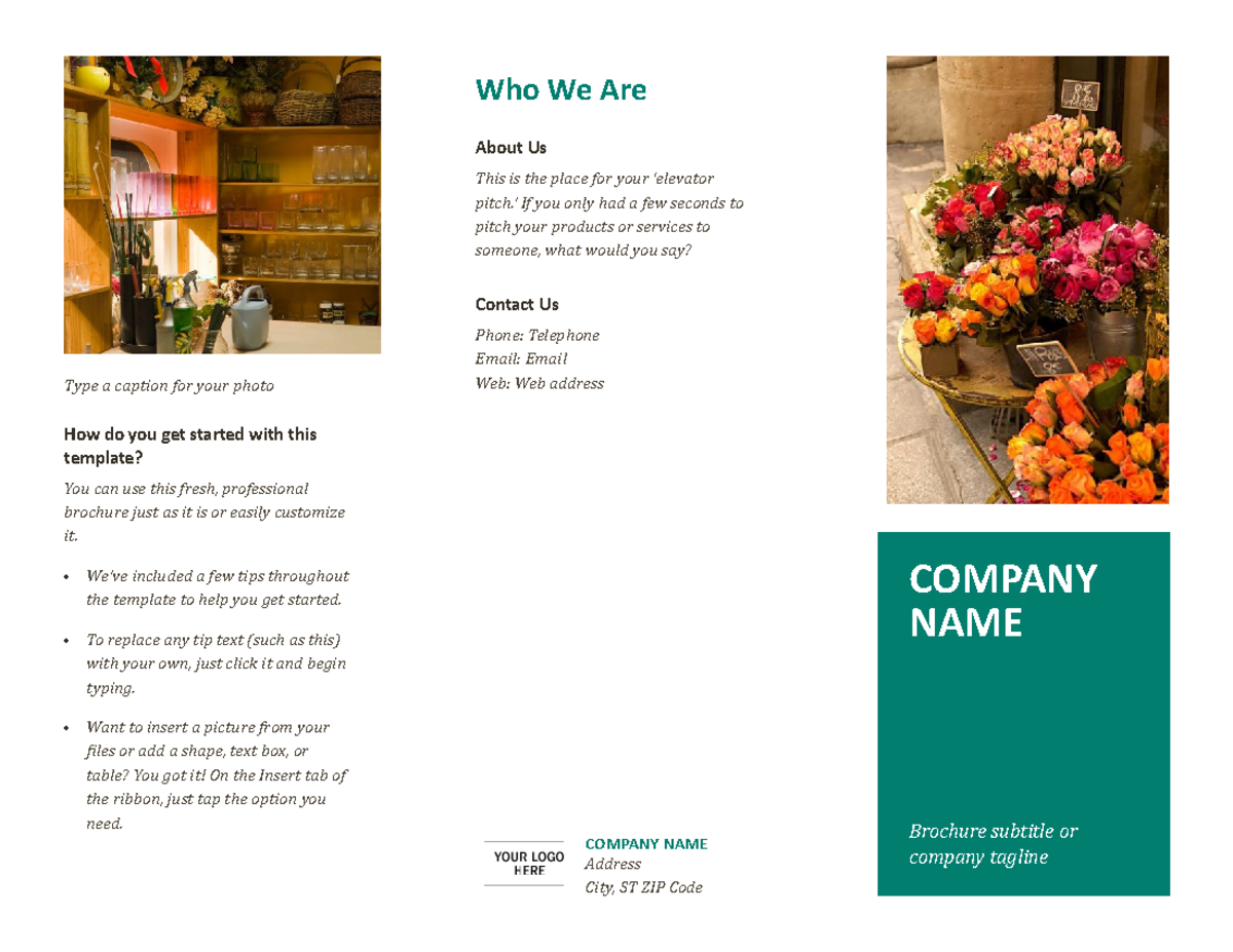 Brochure - addddd - Type a caption for your photo How do you get ...