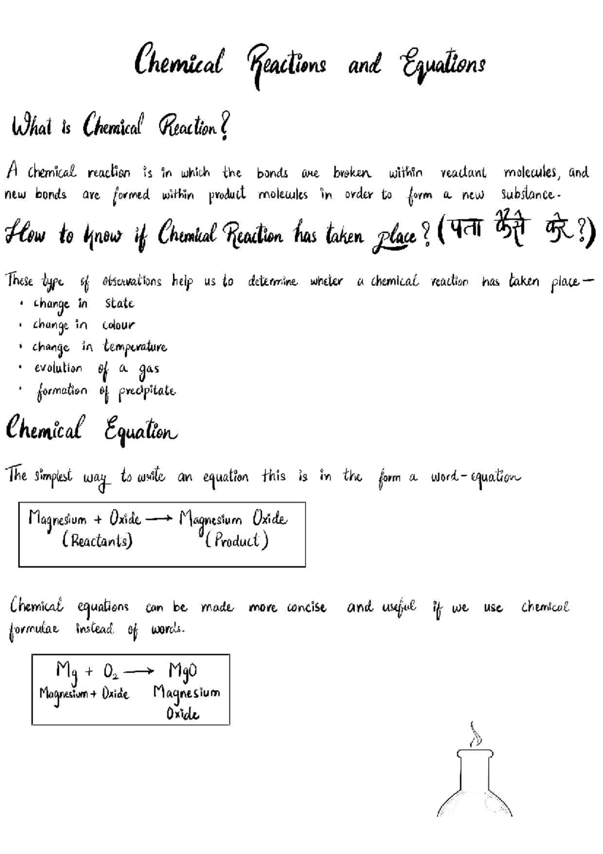 Chemical Reactions & Equations: Comprehensive Study Guide (CHEM101 ...