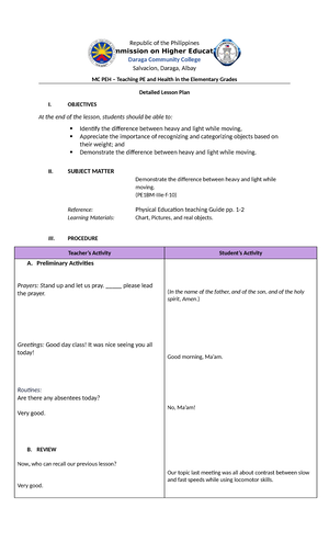 Grade 6 Arts LP: Detailed Lesson Plan on Art Elements & Principles ...
