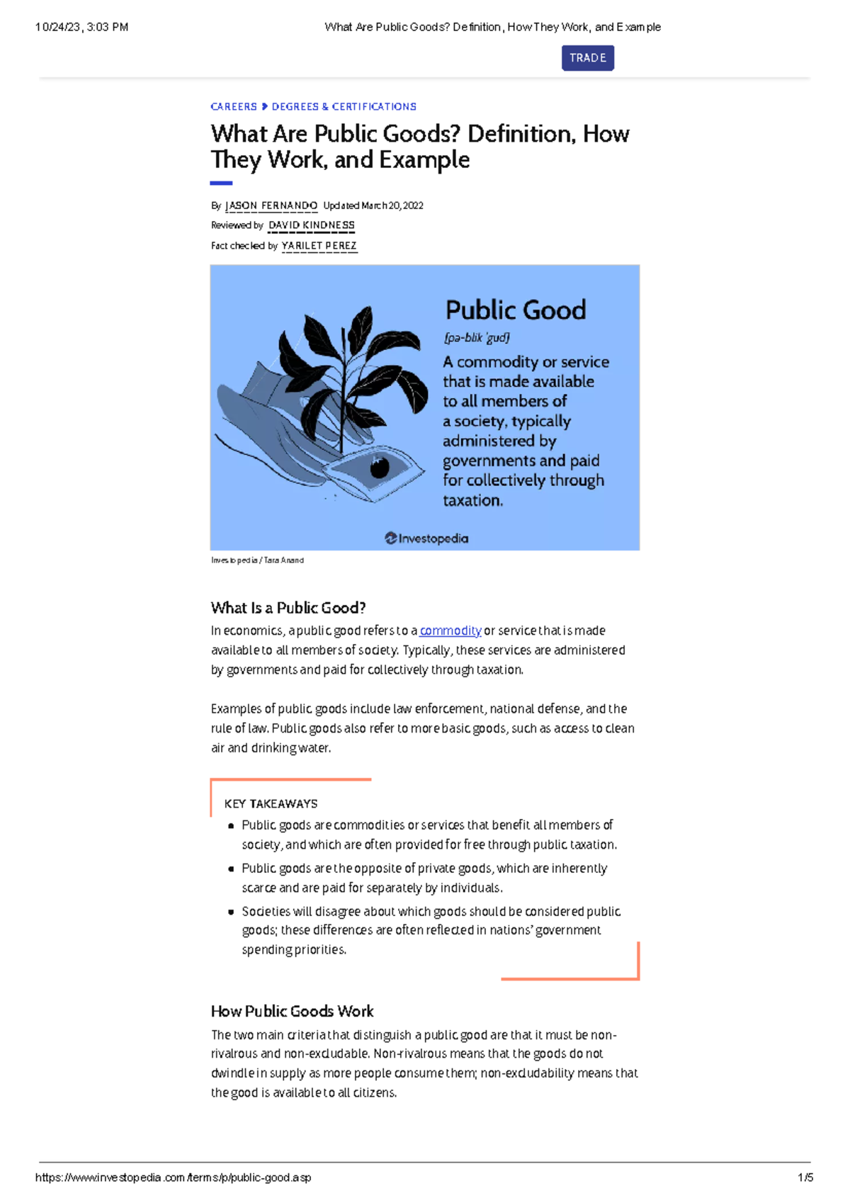 Public Goods: Definition, Functionality, and Key Examples Explained ...