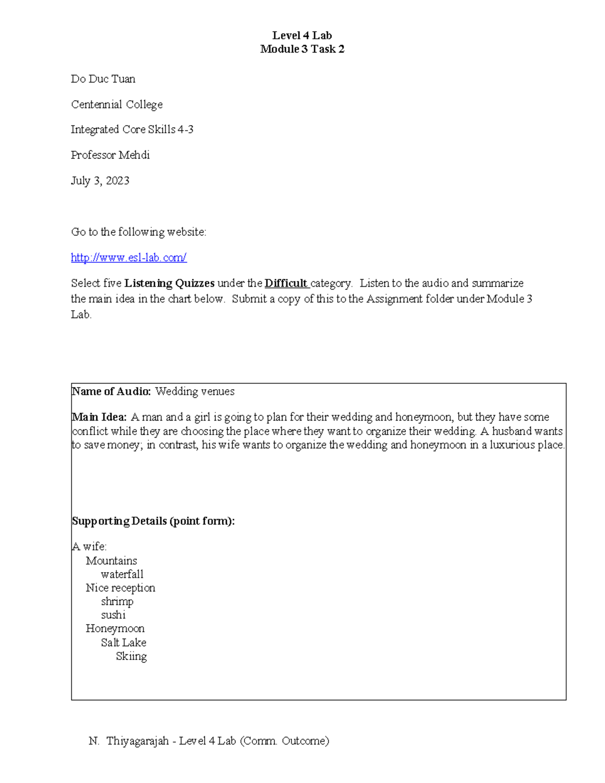 Tin - Level 4 Lab - Module 3 Task 2 - Level 4 Lab Module 3 Task 2 Do ...