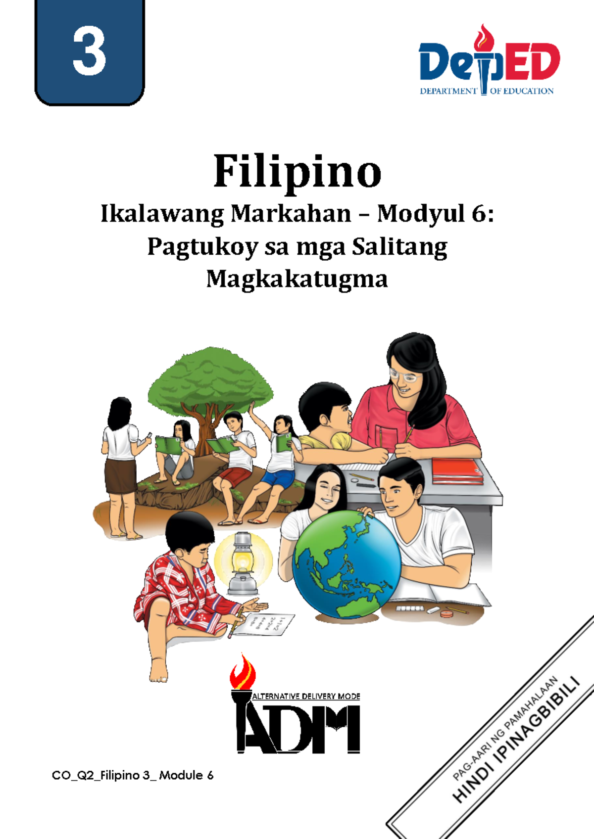 Modyul 6: Pagtukoy sa mga Salitang Magkakatugma sa Filipino - Studocu