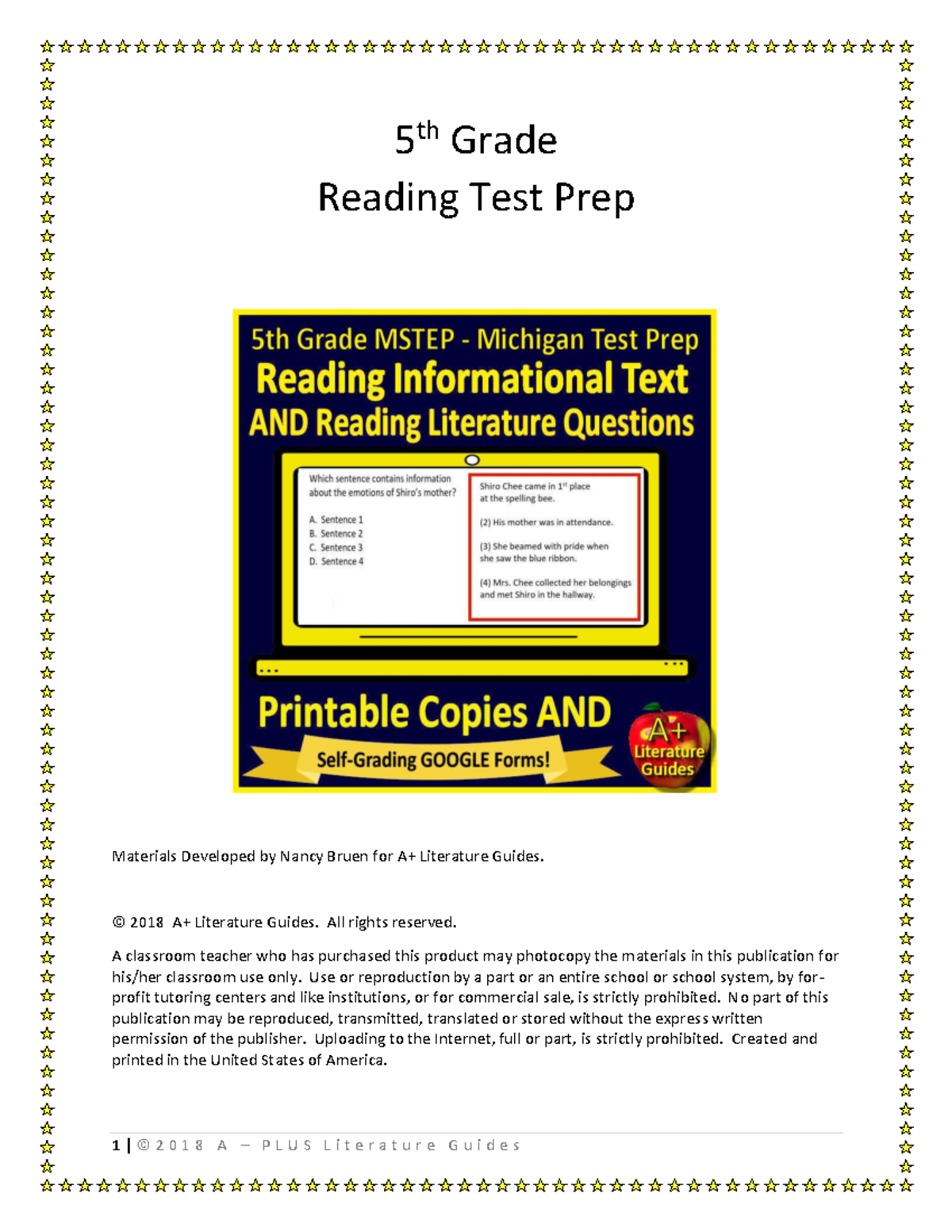 5th Grade MStep Reading Test Prep: Practice Tests & Guides - Studocu