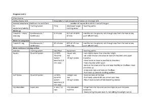Unit 3 - Level 3 PT coursework - Unit 3: Programming personal training ...