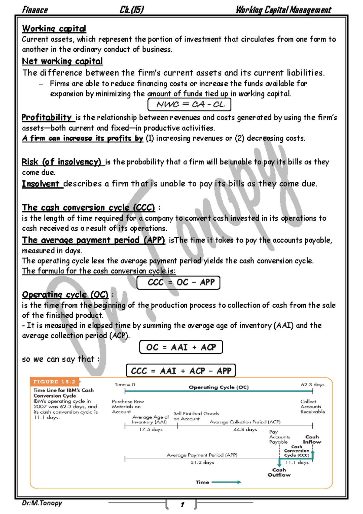Ch 15 - managerial finance , chapter 15 , managing working capital ...