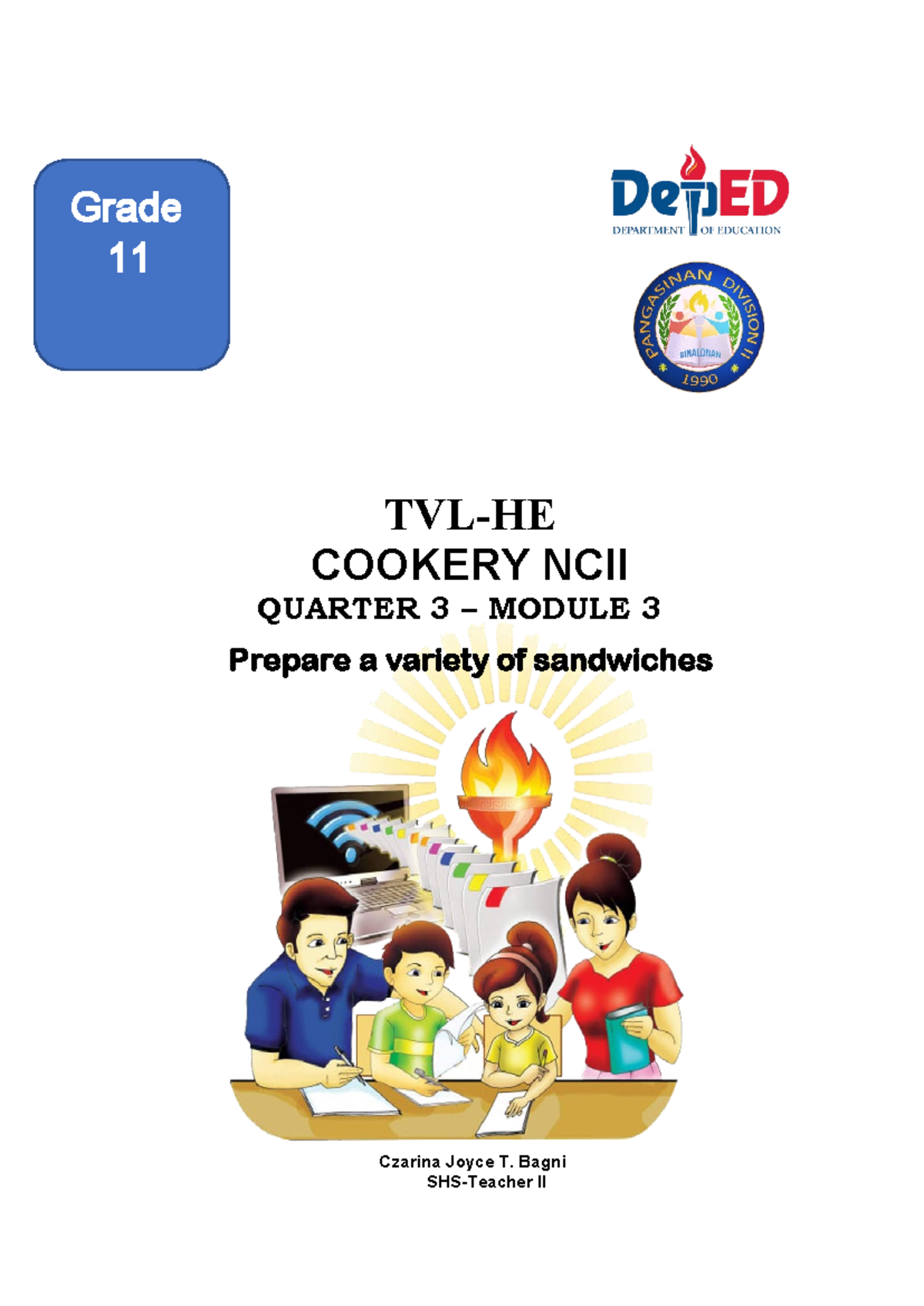 Q3 Module 3 G11 Cookery: Mastering Sandwich Preparation Techniques ...