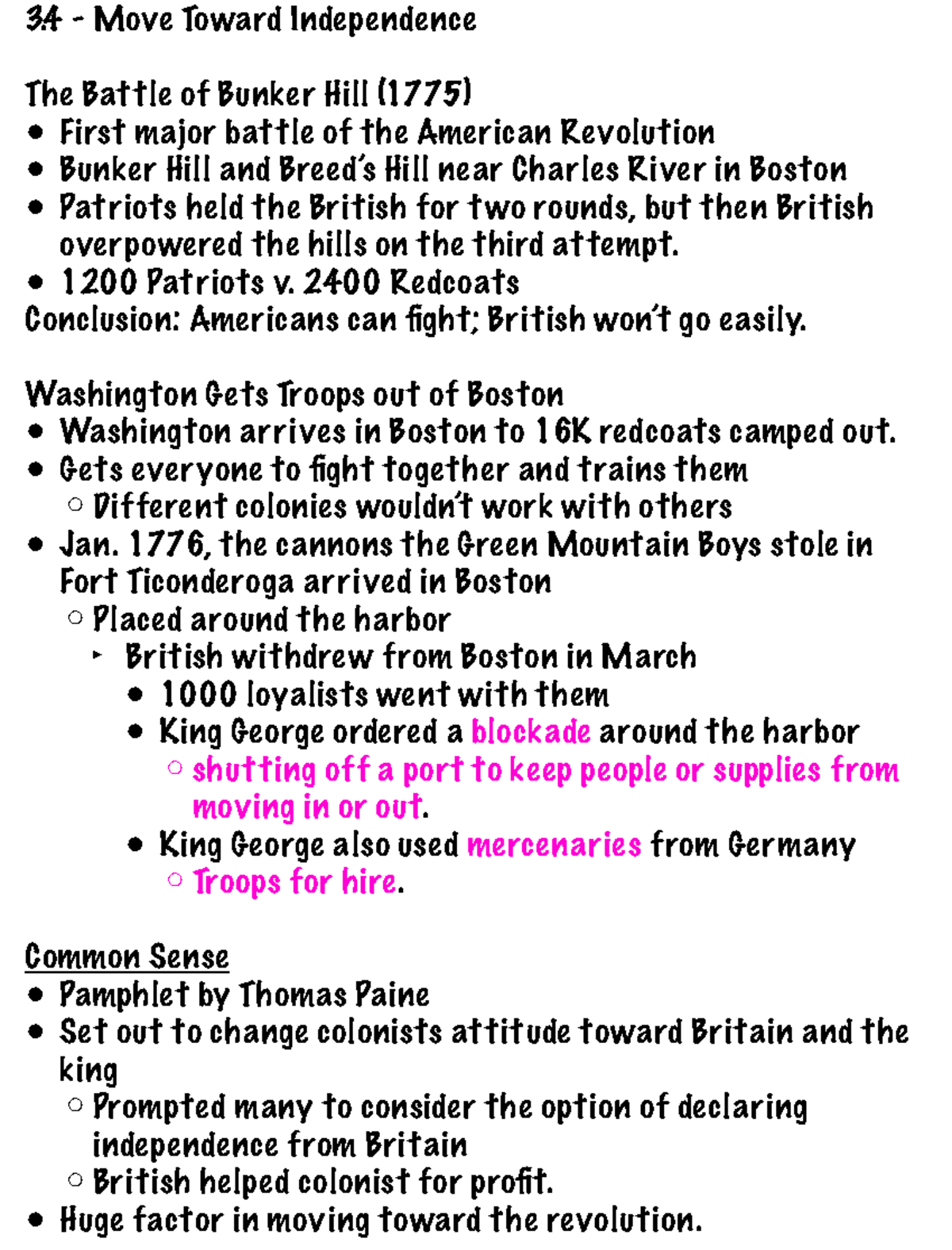 Steps Toward American Independence (HIST101): Key Events and Figures ...