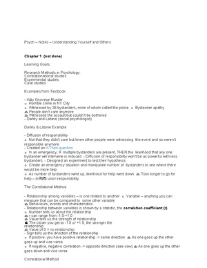 Chapter-2 - PSYCH 2035 - Chapter 02: Theories of Personality A is a ...