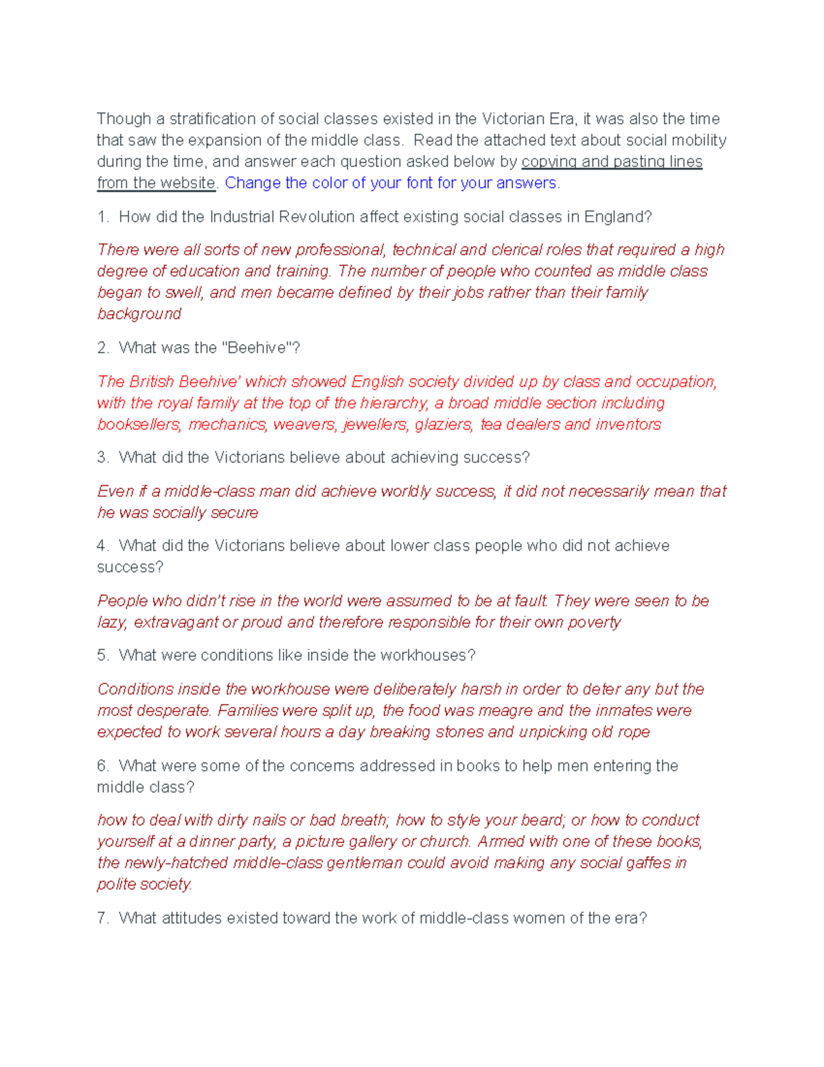 Victorian Class System Analysis: Social Mobility & Middle Class ...