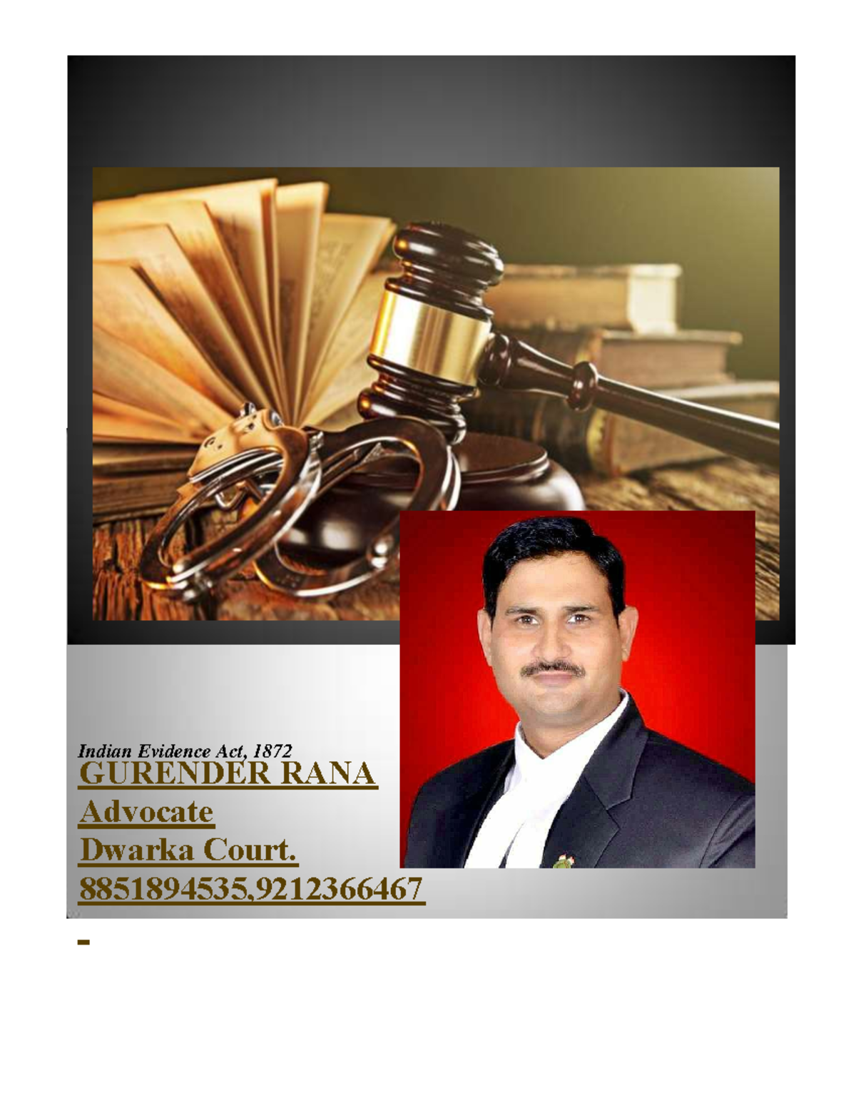 Indian Evidence Act, 1872: Key Judgments & Notes for Law Students - Studocu
