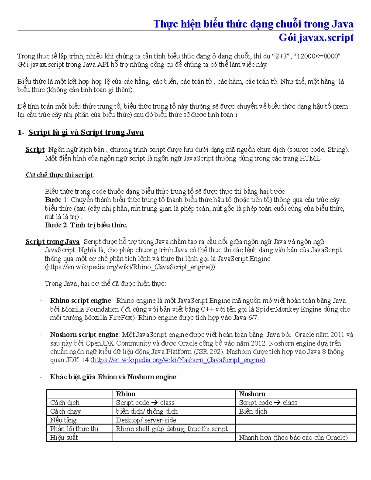 Evaluate Expression String Thực Hiện Biểu Thức Dạng Chuỗi Trong Java Gói Javax Trong Thực Tế