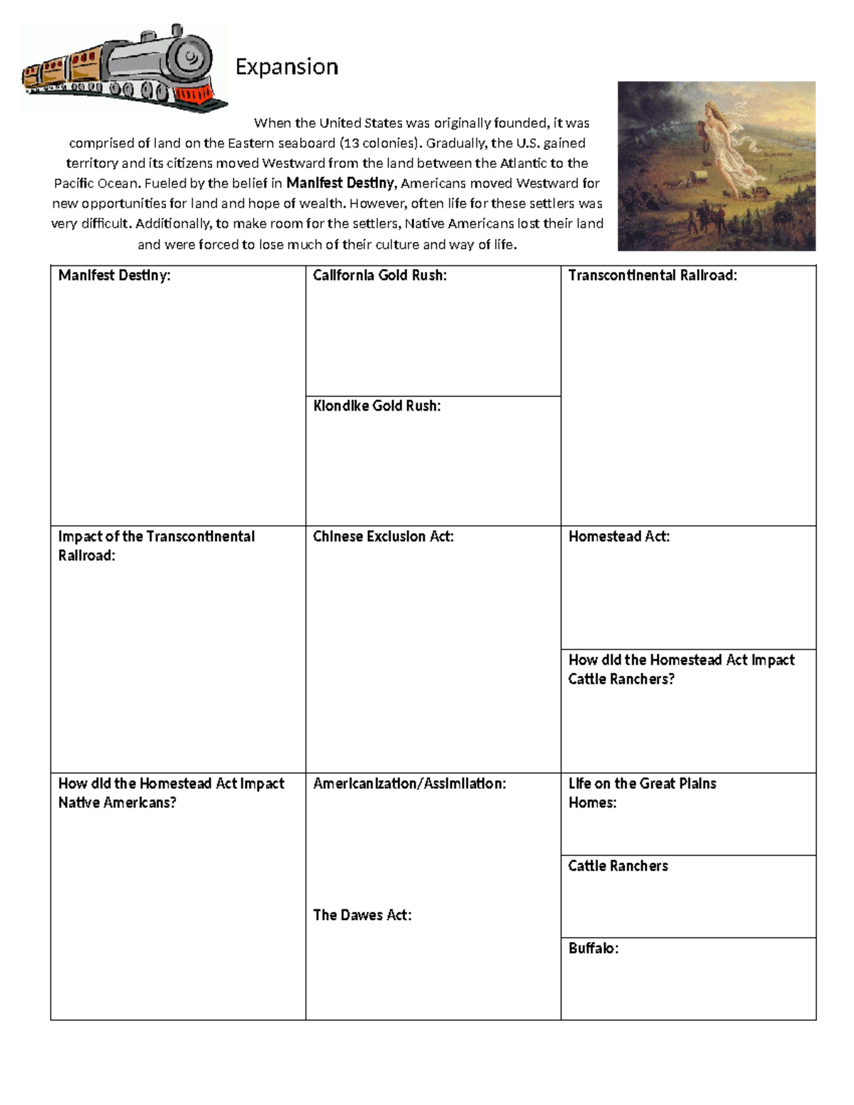 Unit 1: Westward Expansion Overview and Key Concepts - Studocu