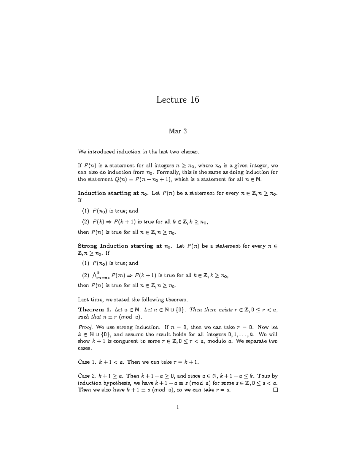 Lecture Notes on Prime Number Theorems and Induction Methods - Lecture ...