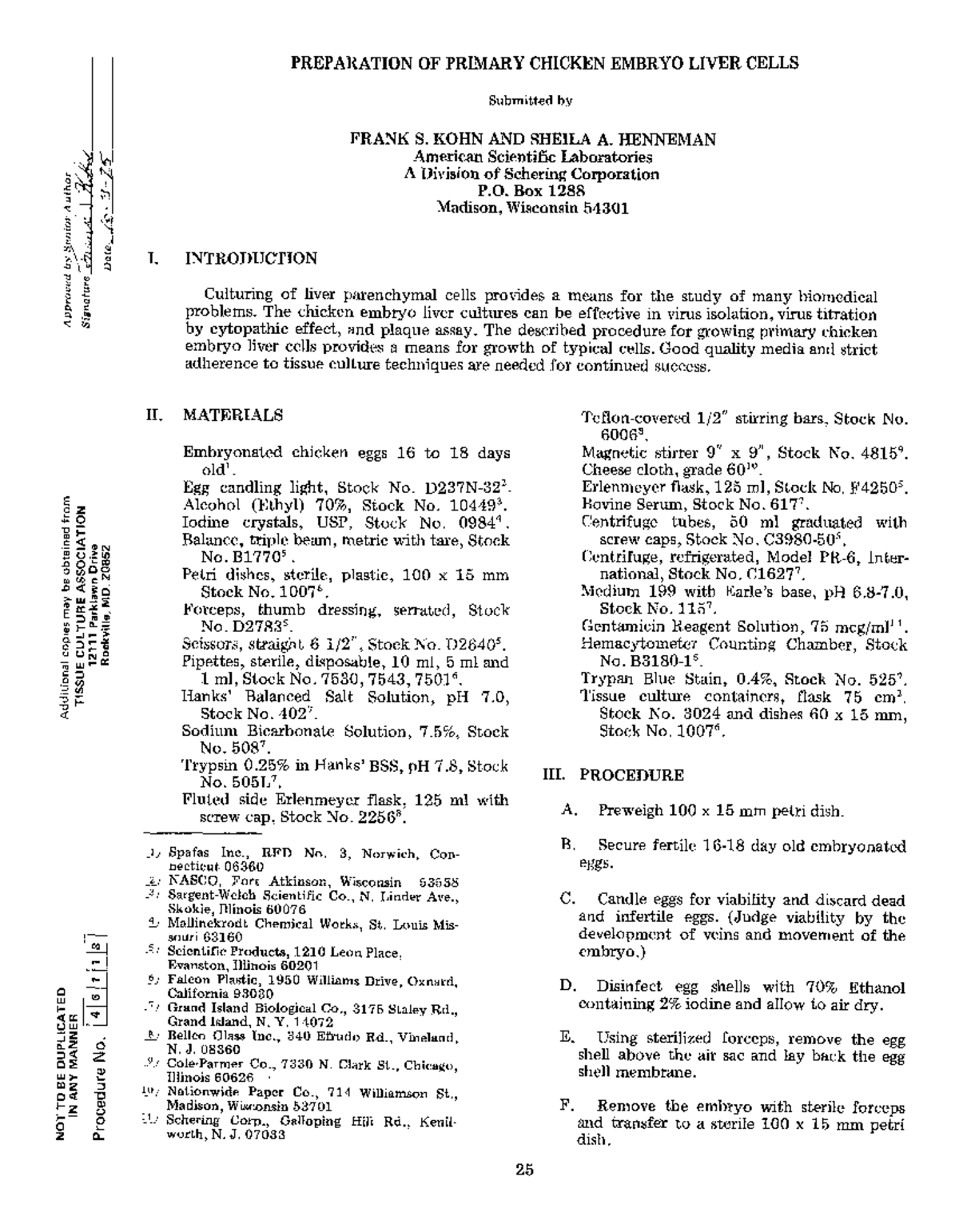 Preparation of Primary Chicken Embryo Liver Cells - Study Guide - Studocu