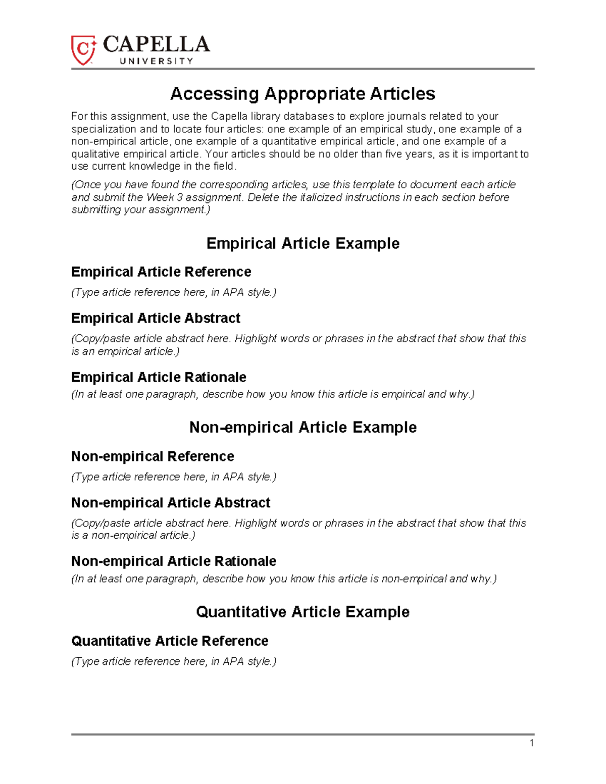 Cf COUN5007 Week 3 Assignment Template for Article Analysis - Studocu